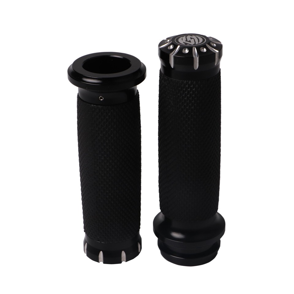 1" Black RSD Electronic Throttle Hand Grip For Harley Fat Bob Boy Road ...