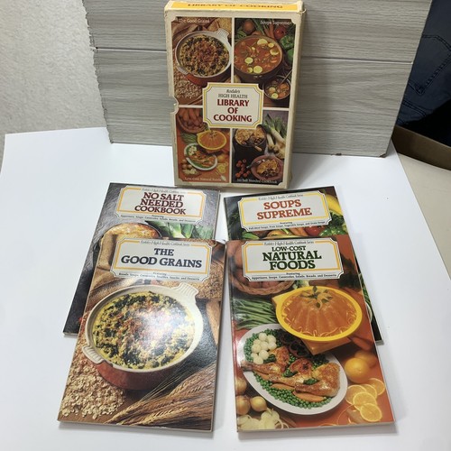 4 book set Rodales High Health Library of Cooking 1983 Rodale Press no ...