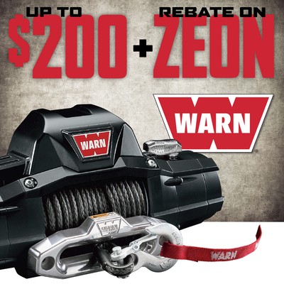 Warn ZEON 10-S Winch 10,000lb Synthetic Rope 89611 April Rebate up to ...