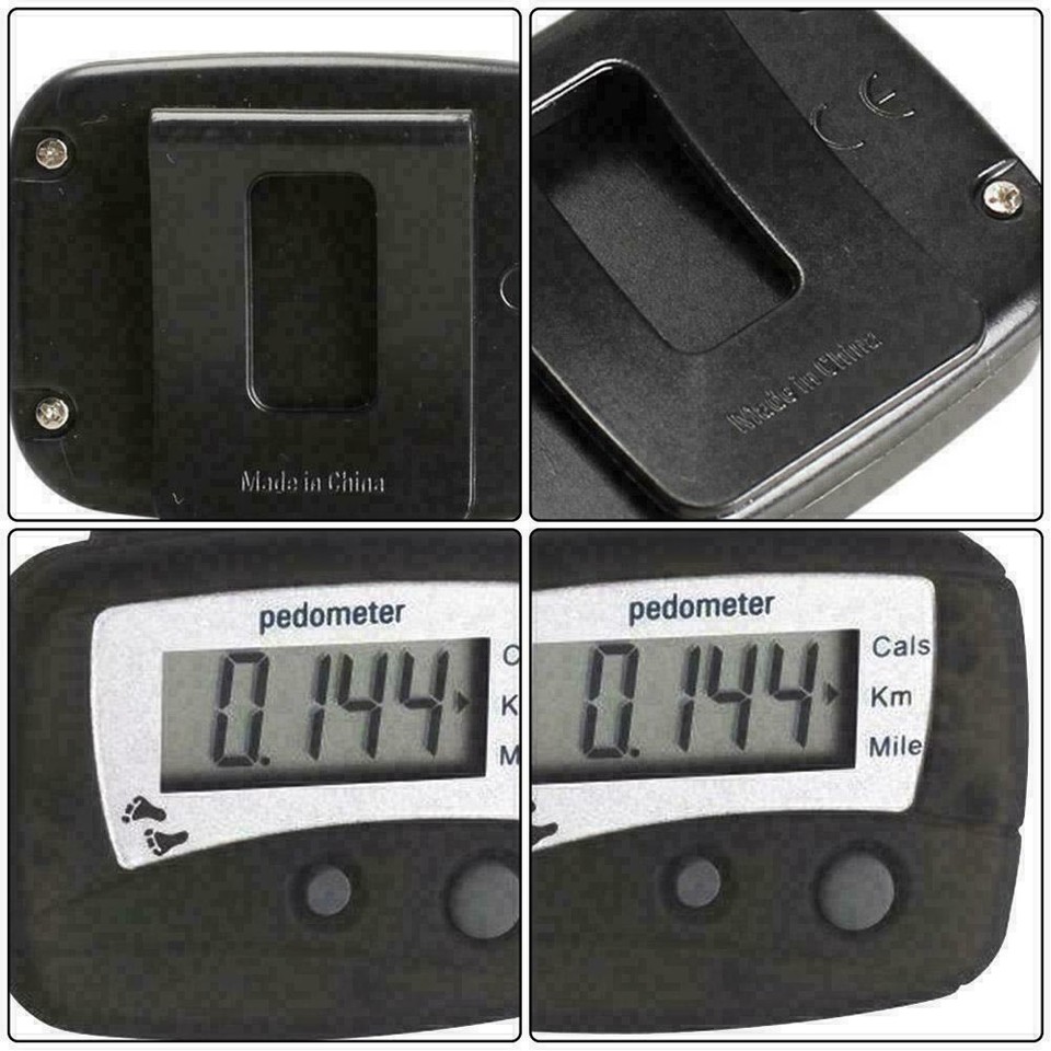 LCD Digital Walking Pedometer Step Distance Calorie Counter Fitness | eBay