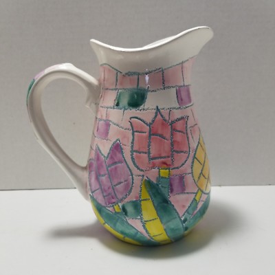 Bella Casa Ganz Mosaic 40 Oz Tulip Pitcher | eBay