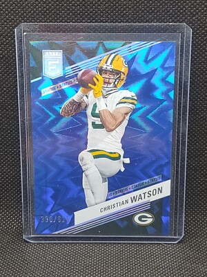 Christian Watson 2023 Elite BLue Status Explosion 330/625 PACKERS Card ...