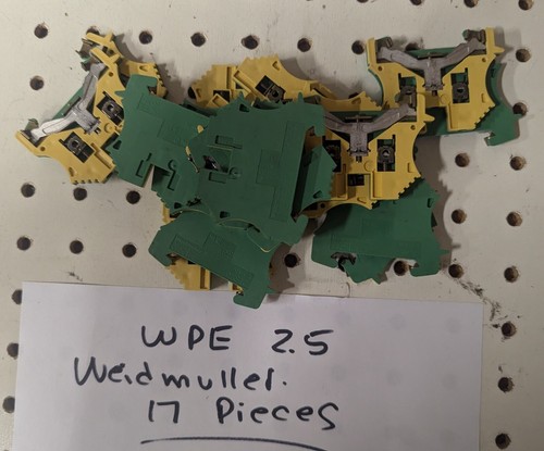 17 PIECES Weidmuller Ground Terminals WPE 2.5 (559) | eBay