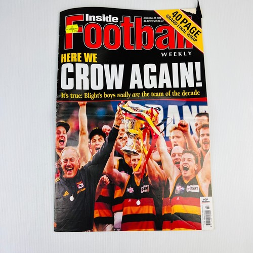 Inside Football September 30 1998 AFL Adelaide Crows | eBay Australia