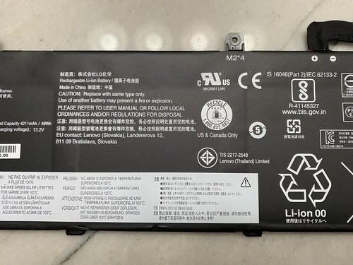 Genuine OEM L18L3P73 Battery For Lenovo ThinkPad T490 T495 P43S T14 ...