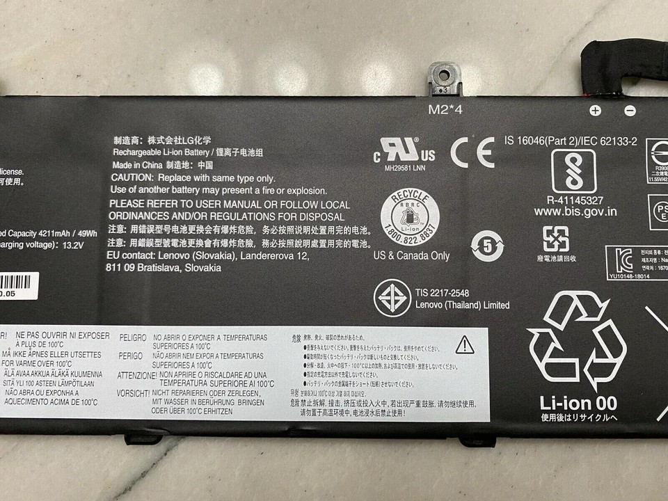 Genuine OEM L18L3P73 Battery For Lenovo ThinkPad T490 T495 P43S T14 ...