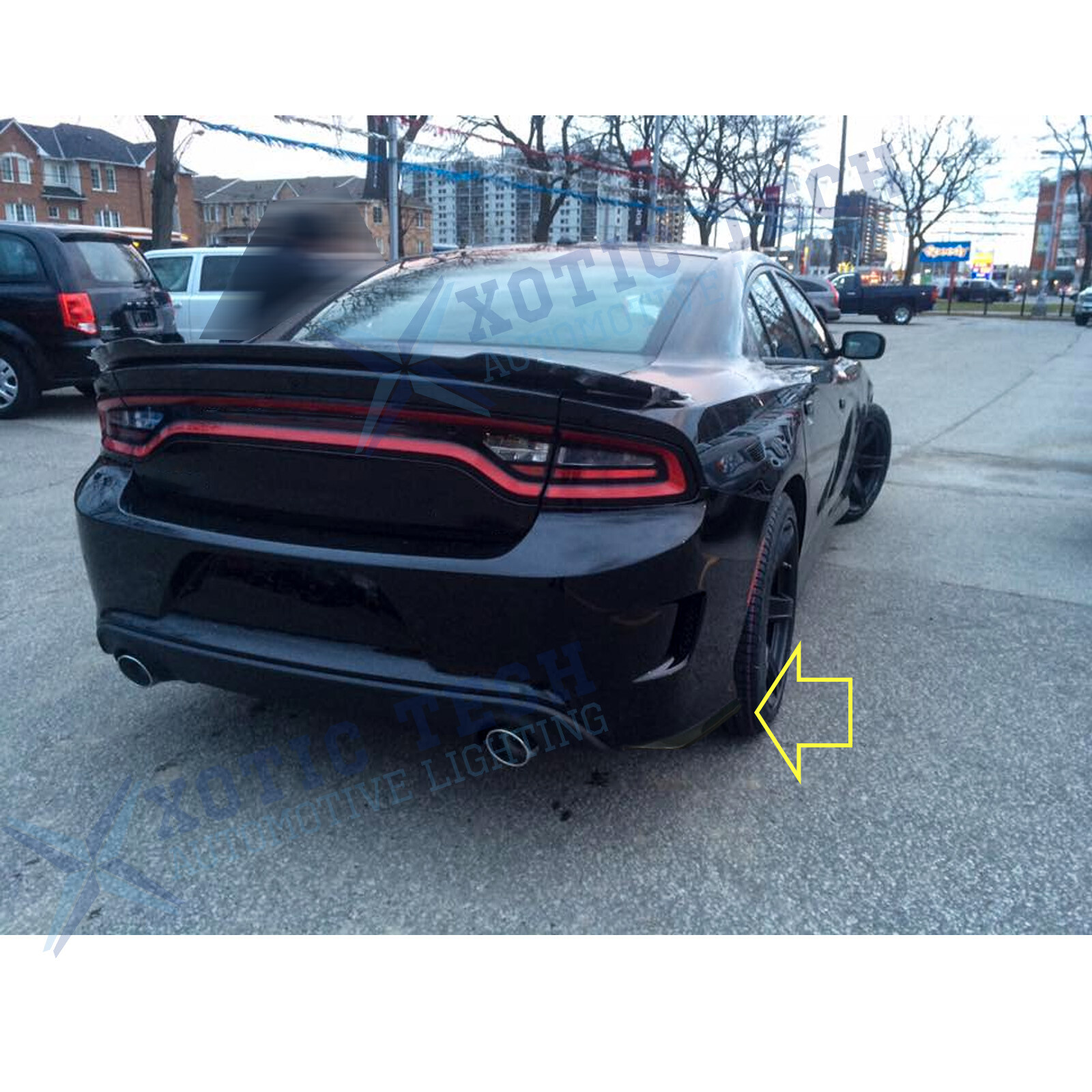 2008-2021 Dodge Challenger Fit Carbon Fiber Rear Bumper Lip Diffuser ...