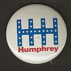 Hubert Humphrey Classic HHH Campaign Button | eBay