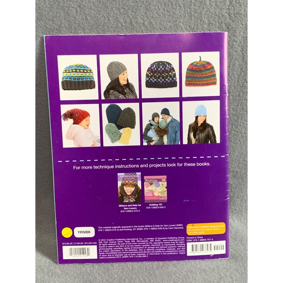 Easy-Knit Hats Pattern Book 6 Styles | eBay