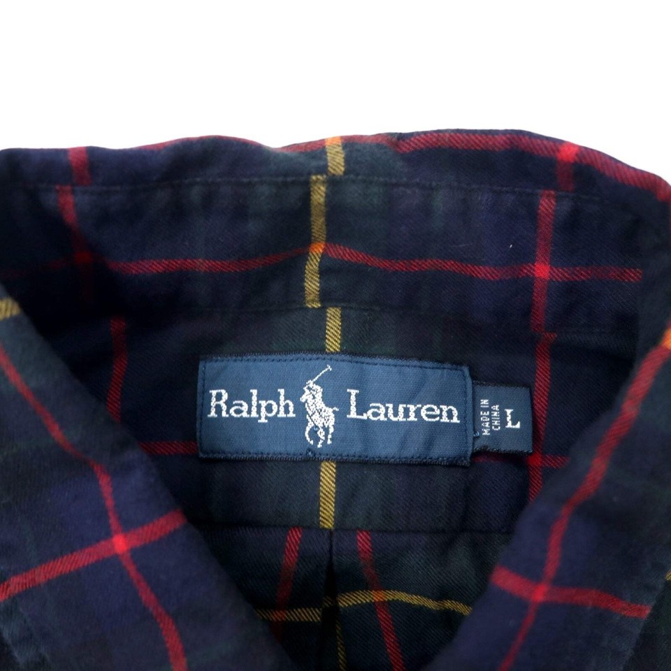 Ralph Lauren Black Watch button-down Shirts L Green Checked Cotton | eBay