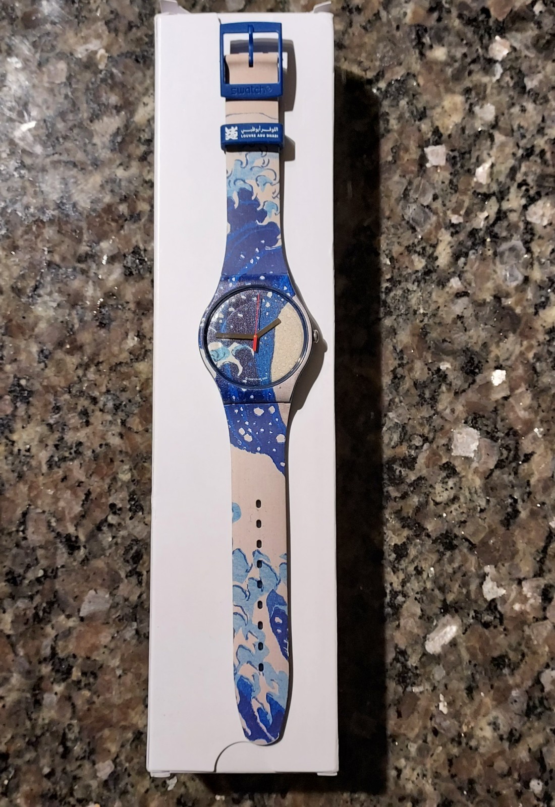 Swatch Watch Quartz Louvre Abu Dhabi Hokusai Wave - Gem