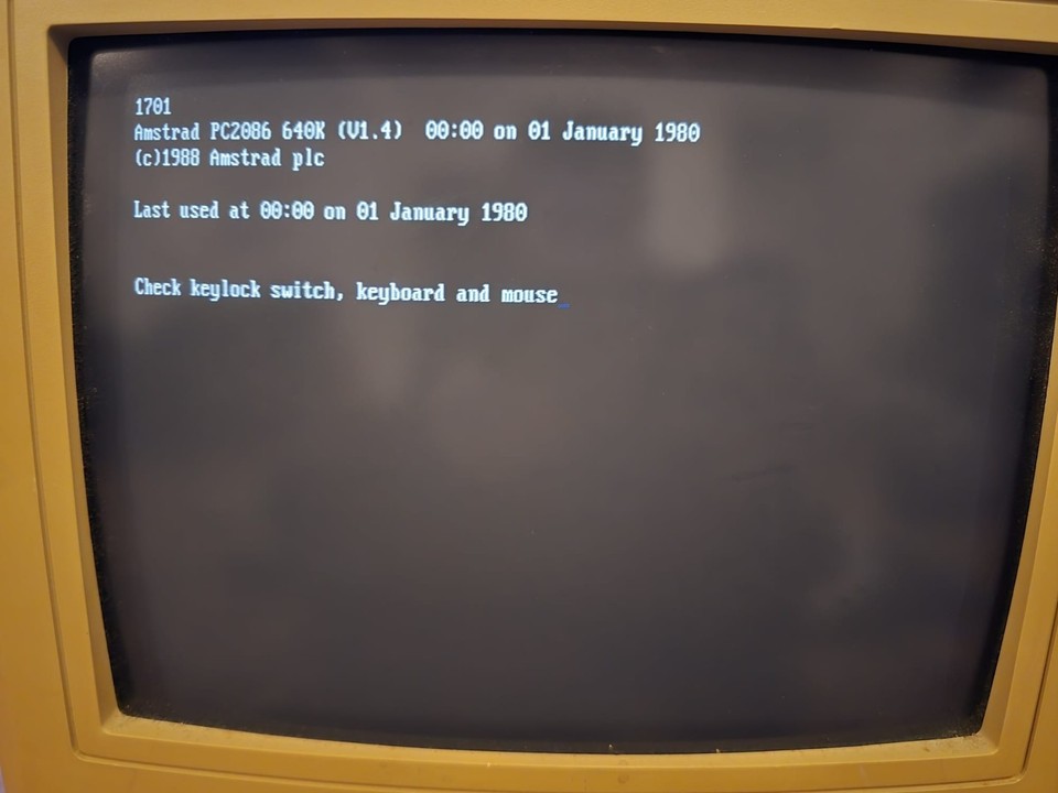 Amstrad PC 2086/30 + Amstrad 14" VGA monitor + Keryboard | eBay UK