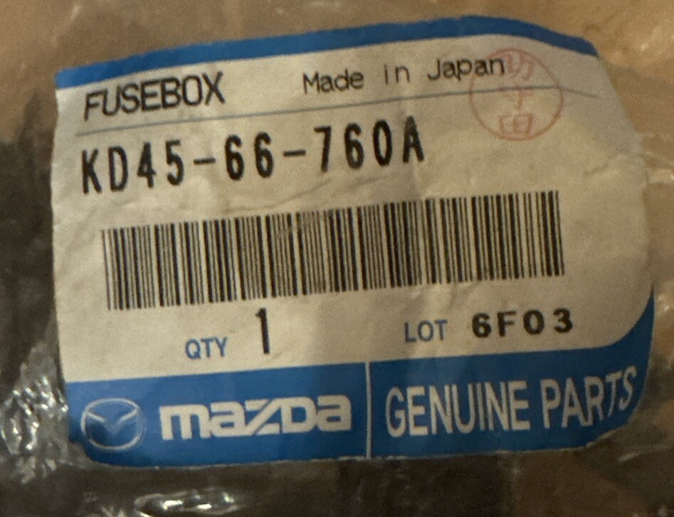 2013 2023 MAZDA CX-5 CX5 MAIN FUSE & RELAY BLOCK BOX KD45-66-760A OEM ...