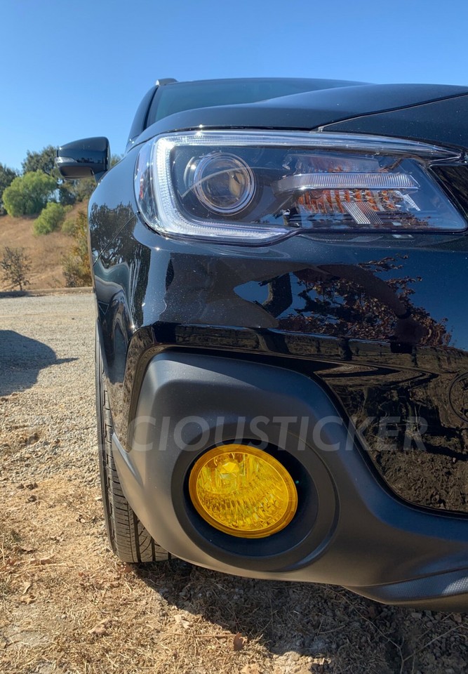 Fog Light YELLOW Overlay Tint Precut Vinyl Fits for 2015-2019 Outback ...