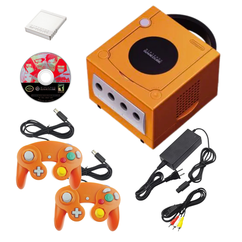 Nintendo Orange Gamecube Console Bundle System You Choose! 1-4 ...