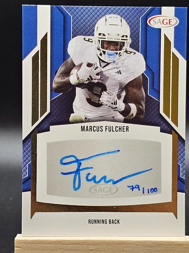 2024 Sage High Series Marcus Fulcher GOLD Auto 79/100 Sacramento State ...