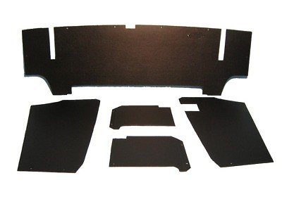 New Black OE Type 5 Piece Trunk Panel Kit for Triumph TR6 1969-76 Made ...