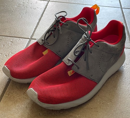 Nike Roche One Mens Shoes Challenge Red with Pewter Grey 511881-608 ...