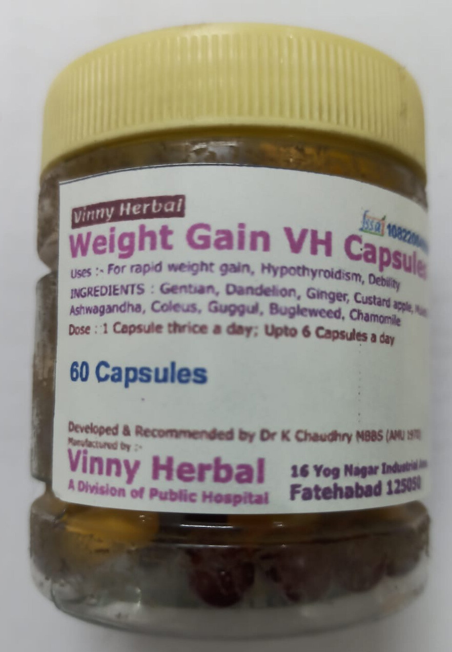 Weight Gain DH Herbal Supplement Capsules 60 Caps Jar | eBay