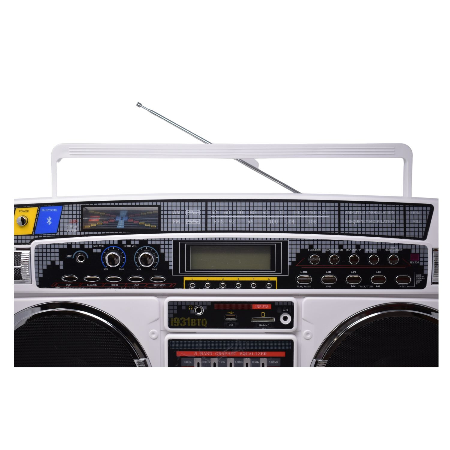 Lasonic+i931BT+Boombox+Rechargeable+Bluetooth+80%27s+Style+Ghetto ...