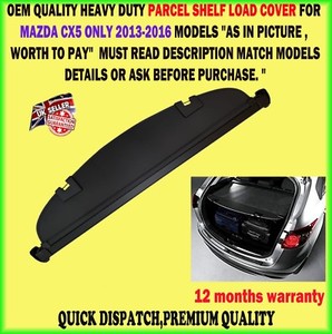 FOR MAZDA CX-5 RETRACTABLE CARGO PARCEL SHELF LOAD COVER BLIND 2013 ...