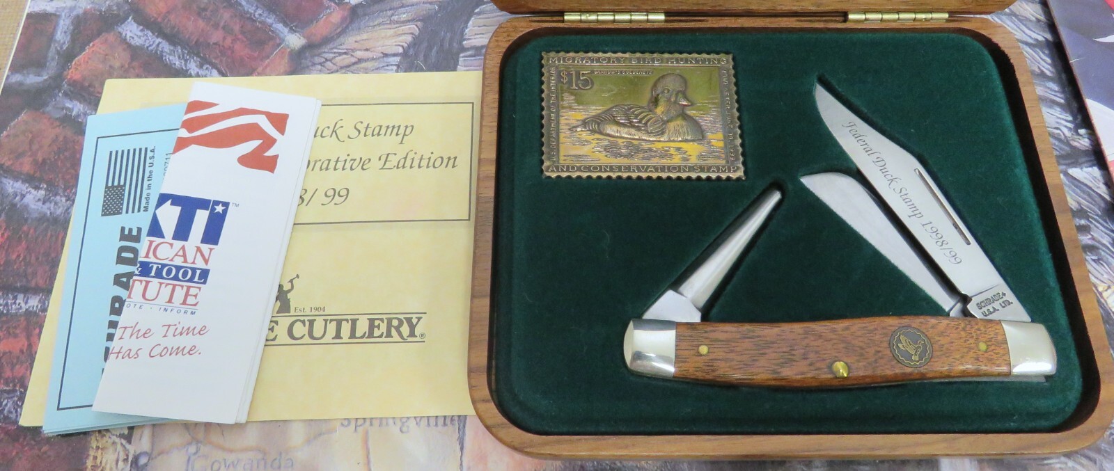 Schrade USA Stockman Knife 1998 1999 Federal Duck Stamp AAA+ NIB NR | eBay