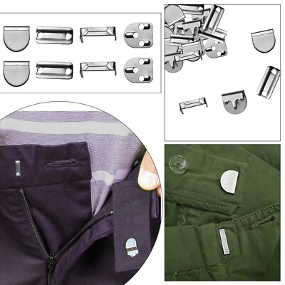 Non-Sew Sets on Clasp Trouser Hook and Bar Closures for Clothing ...