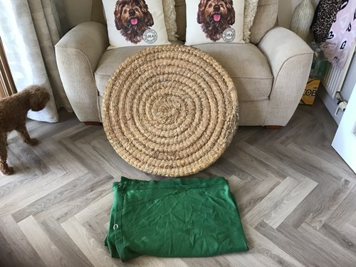 ARCHERY TARGET/BOSS WOVEN STRAW TARGET DIAMETER 80CMS BY 8 CMS THICK ...