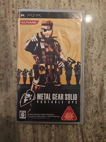 Metal Gear Solid Portable Ops PlayStation Portable PSP US Seller ...