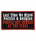Last Time Mixed Politics & Religion Patch, Political Patches | eBay