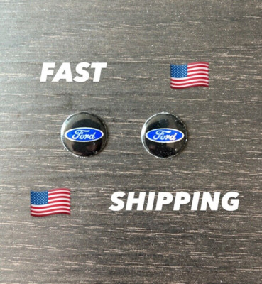 NEW FORD 2pcs 14mm Replacement Key Fob Emblems Sticker Decal Logo FREE ...