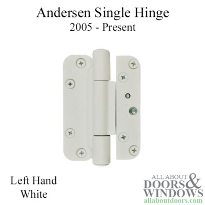 Andersen Single Hinge Left Hand Fits Doors 2005-Present White Andersen ...