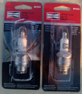 Lot 2pcs Champion 861ECO Eco-Clean 13/16in Spark Plug for 4-Cycle ...