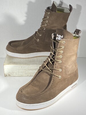 🔥 IPATH Skateboard / Skate Boots Suede Brown Stash Shearling Men’s Size ...