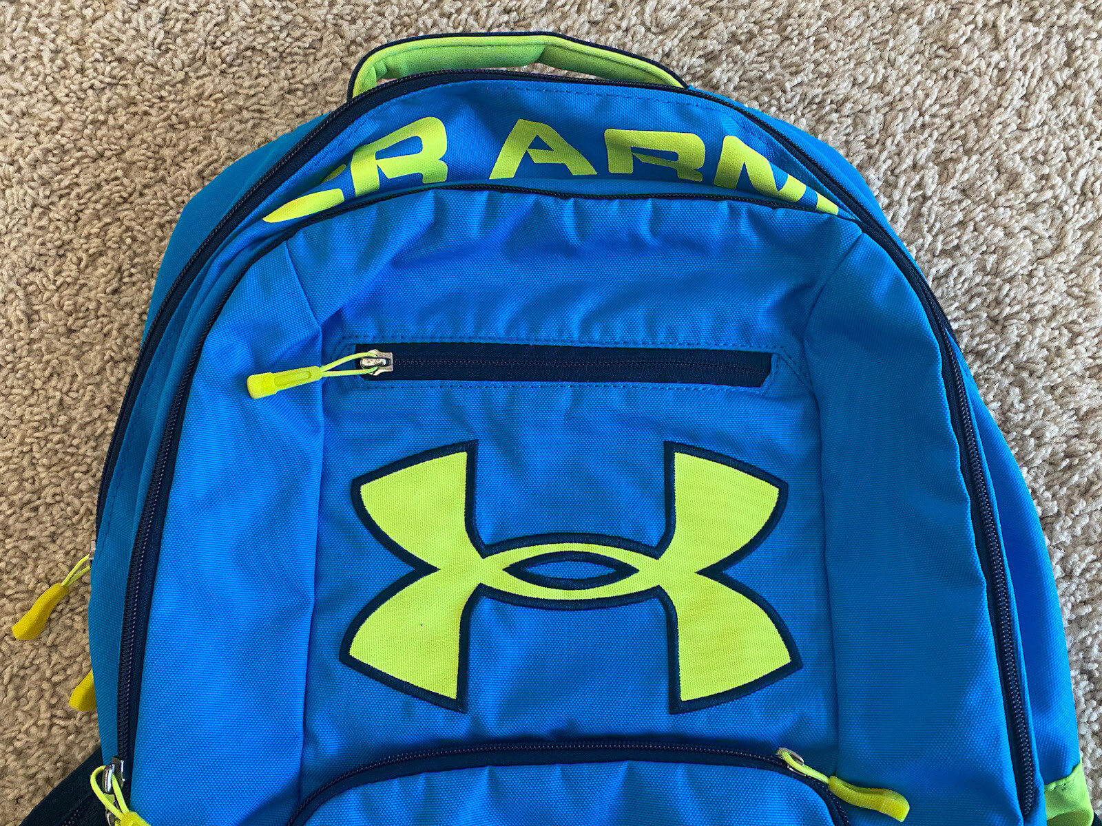 Rare Blue & Neon Yellow Under Armor Storm Gym School … - Gem