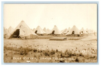 c1910's Camp Ripley Tents Little Falls Minnesota MN RPPC Photo Antique ...