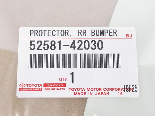 Genuine OEM Toyota 52581-42030 Rear Bumper Protector Scuff Plate 2006 ...