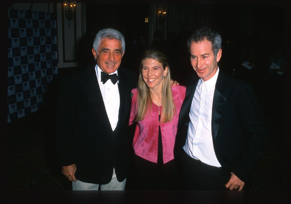 2001 JOHN MCENROE, ANDREA JAEGER & TED FORSTMANN Candid Original 35mm ...