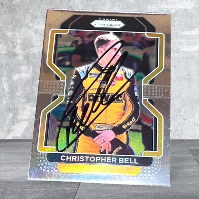 Christopher Bell autographed JGR NASCAR card 2022 PANINI PRIZM CUP ...