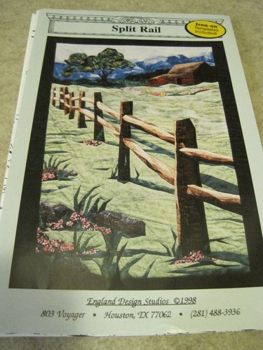 SPLIT RAIL Quilt Pattern England Design Studios Scenic America Vintage ...