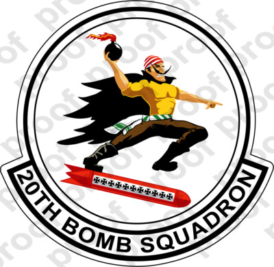 STICKER USAF 20TH BOMB SQUADRON CUS | eBay