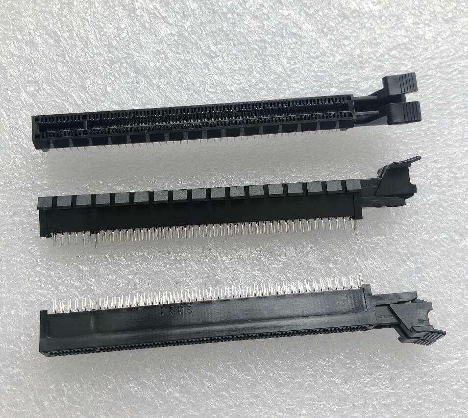 3pcs 164pin PCIe x16 Slot Socket Connector DIP Type Black | eBay