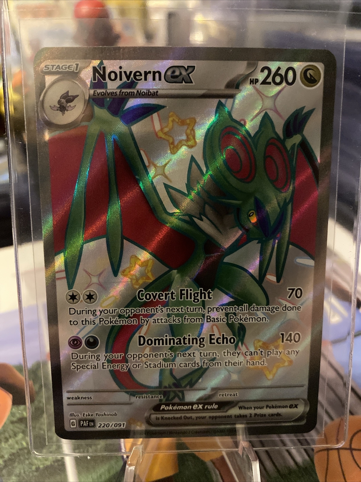 Pokémon TCG Noivern ex Scarlet & Violet: Paldean Fates 220/091 Holo ...