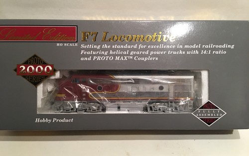 HO Walthers Proto 2000 Santa Fe EMD F7A Diesel Locomotive ATSF #39C DCC ...