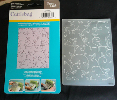 2007 Cuttlebug Embossing Folder Birds and Swirls 37-1609 A2 | eBay