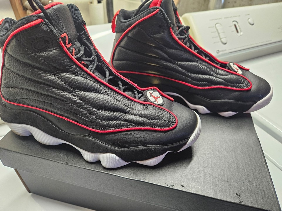 Size 9 - Air Jordan Pro Strong Black University Red | eBay