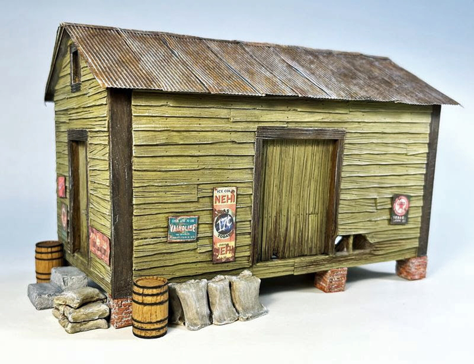 THOMAS YORKE FRAMED WAREHOUSE O On30 Model Railroad Structure Unptd Kit ...