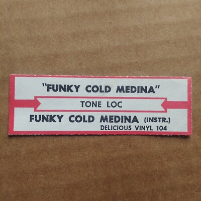 TONE LOC Funky Cold Medina JUKEBOX STRIP Record 45 rpm 7" | eBay