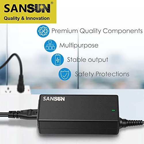 12V 5A Power Supply AC 120V to DC12V 5.5x2.1mm Jack Converter 12 Volt ...