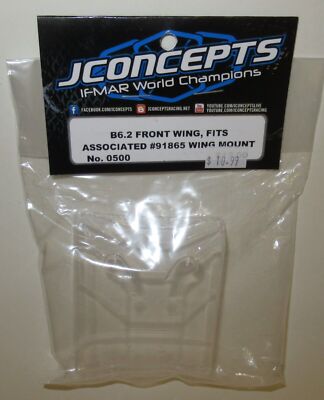 JConcepts B6.2 Front Wing (fits Team Associated #91865 Wing Mount ...